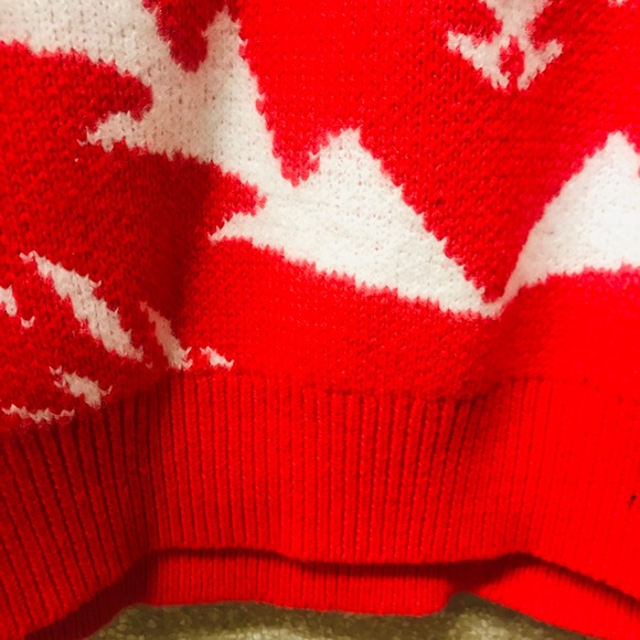Express | Sweaters | Express Red Holiday Geometric Pullover Sweater Nwt ...